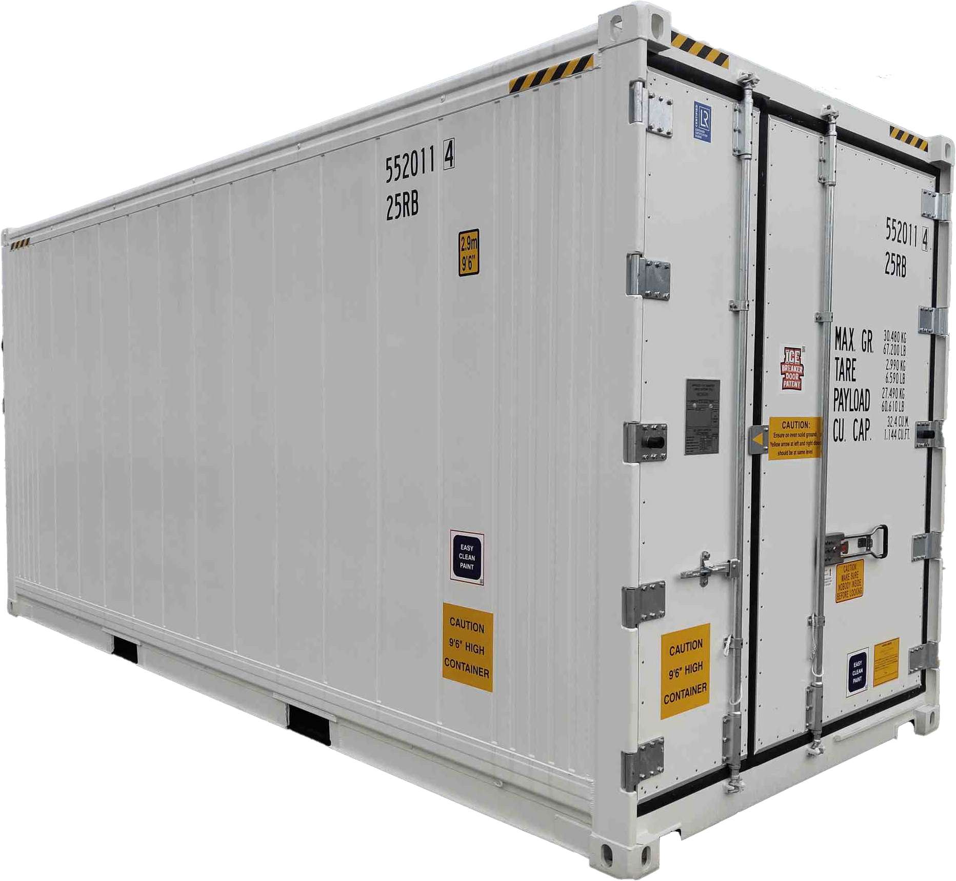 20ft High Cube Koel-Vries - Huur — Sedna Containers